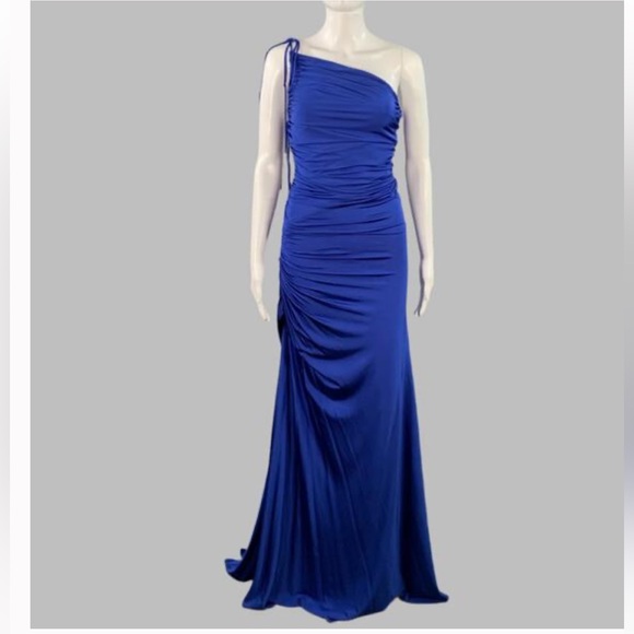 Halston Heritage | Dresses | Halston X Netflix Anjelica One Shoulder ...